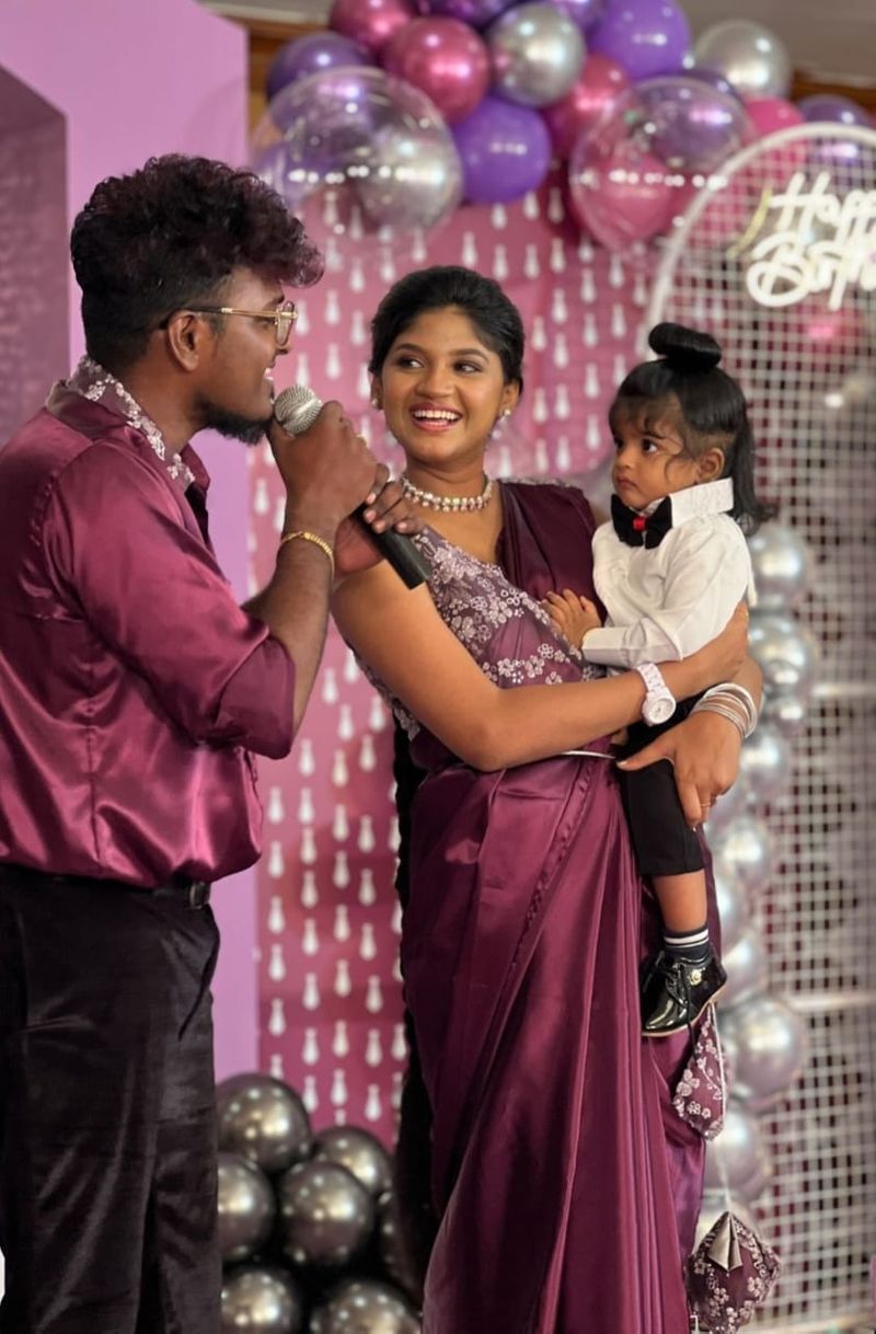 Super singer Ajay Krishna Son Ayaan First Birthday celebration : மகனின் ...
