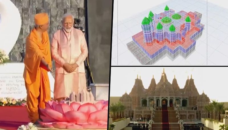 PM Modi inaugurates BAPS Mandir, first Hindu temple in Abu Dhabi; WATCH ...
