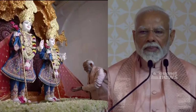 abu dhabi hindu temple : PM Narendra Modi inaugurates BAPS Mandir ...