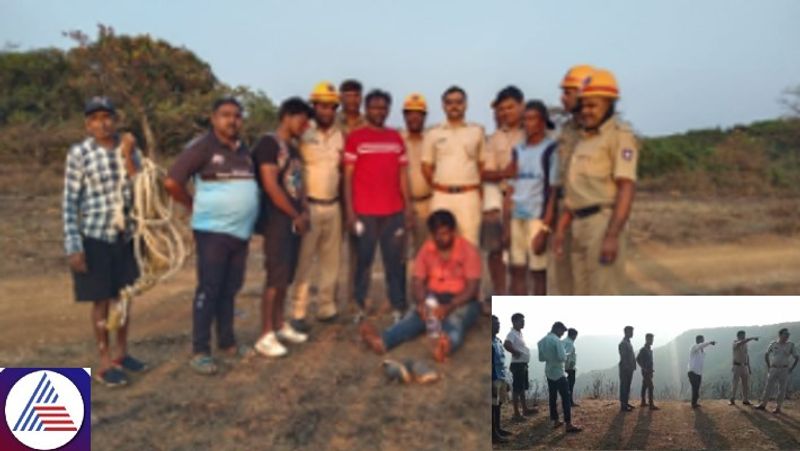 Karnataka: Man rescued who fell down 100-feet abyss with bike at ...