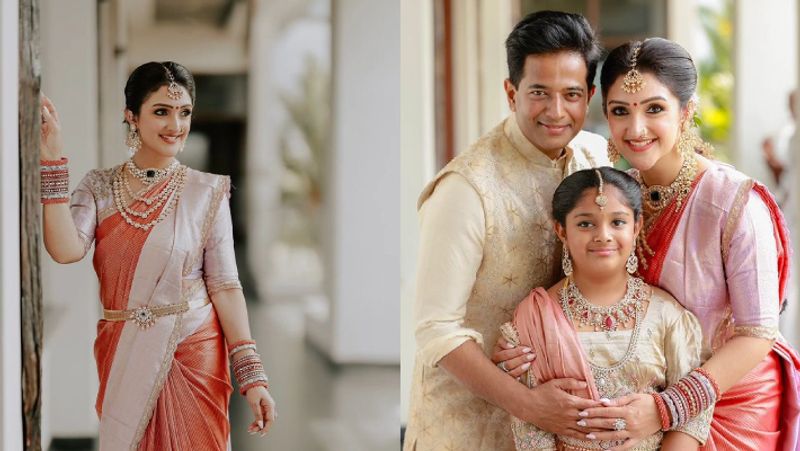 Sridevi vijayakumar Family Photos : காஞ்சி பட்டுடுத்தி குடும்பத்துடன் ...