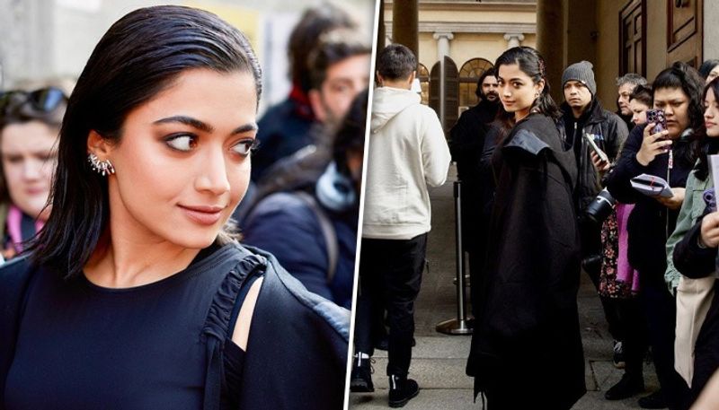 Rashmika Mandanna in Milan: Animal actress looks stunning in all-black ...