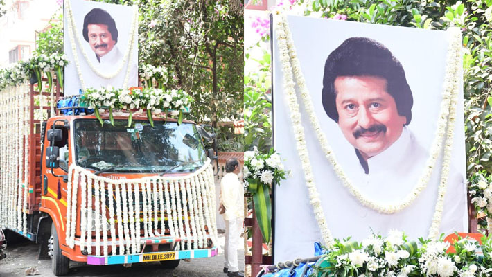 Pankaj Udhas Funeral: Daughter Nayab Udhas and others attend last rites ...