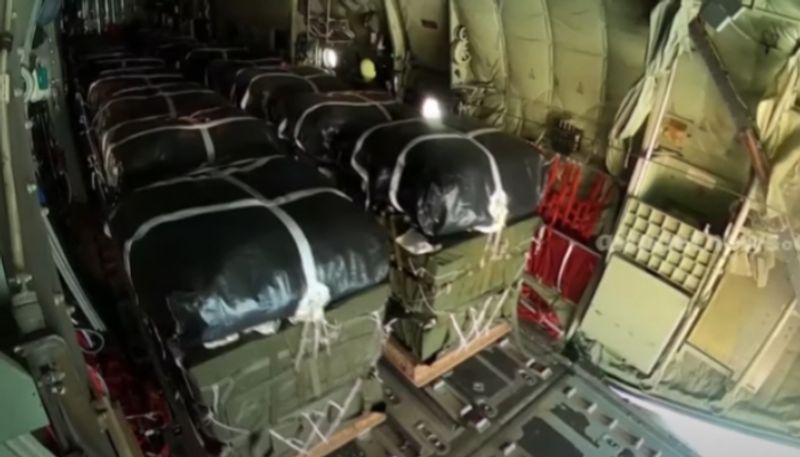 US Airdrops Food In Gaza ഗാസയിൽ നേരിട്ട് സഹായമെത്തിച്ച് അമേരിക്ക ...