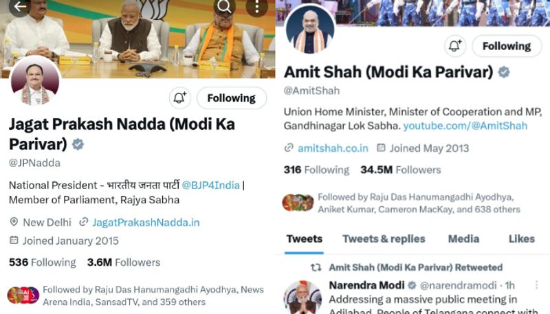 Why are BJP leaders tagging 'Modi Ka Parivar' on their social media ...