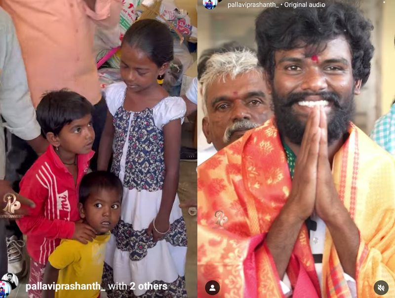 finally bigg boss winner pallavi prashanth keeping his word donates one ...