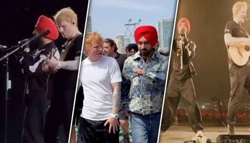 Video: Ed Sheeran performs with Diljit Dosanjh at live concert in ...