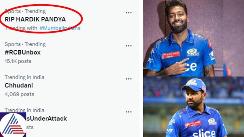 IPL 2024: 'RIP Hardik Pandya' trends as Rohit Sharma fans call out betrayal to Mumbai Indians ...