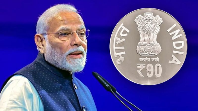 90 Rs Coin : ரூ.90 சிறப்பு நாணயத்தை வெளியிட்ட பிரதமர் மோடி.. அப்படி என்ன ஸ்பெஷல் இதுல இருக்கு ...