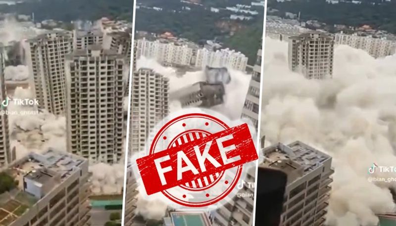 Fact Check: Viral video claiming to be buildings collapsing after ...
