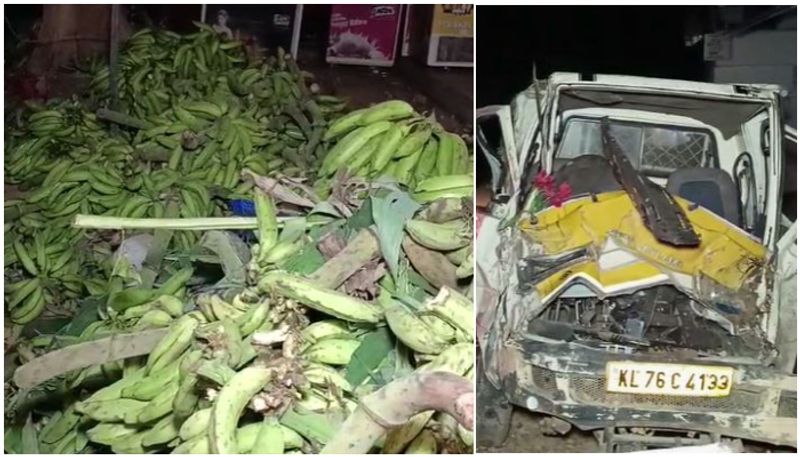 lorry loaded with bananas overturned accident in Kuttyadi Pass ...