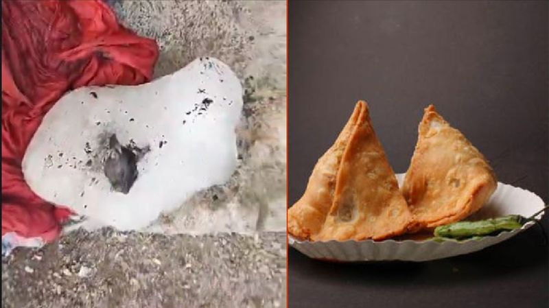 Condom Found in samosa.. ಇಂದು hotelsಗೆ ಪೂರೈಕೆ ಮಾಡಿ ice block ನಲ್ಲಿ dead ...