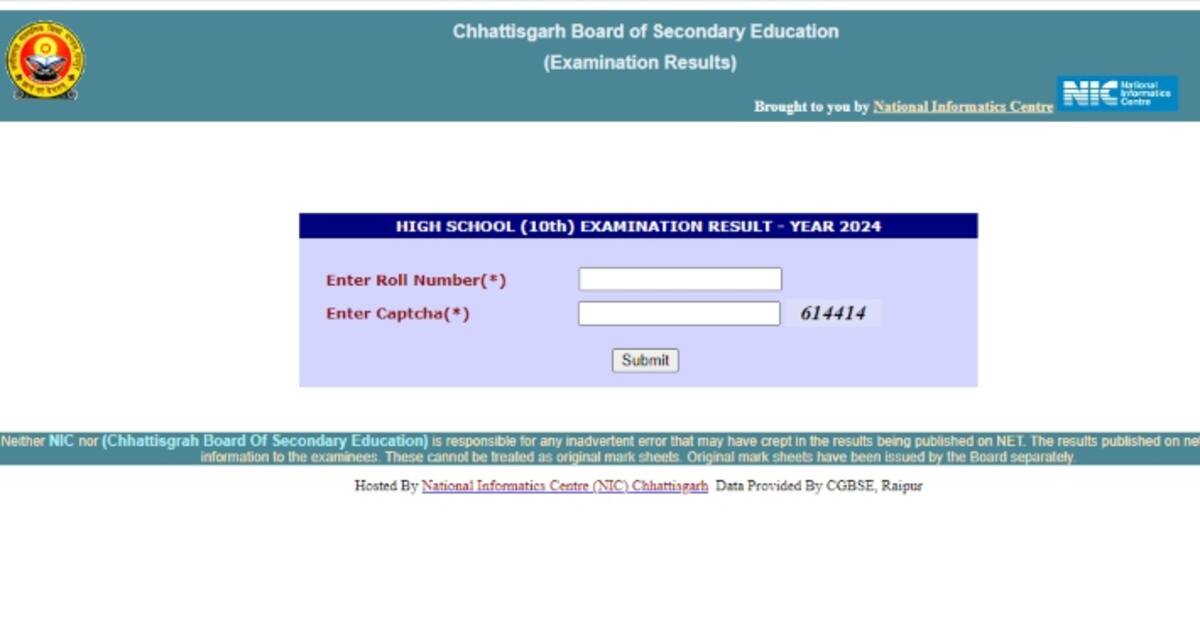 CGBSE 10th, 12th Result 2024 Declared: छत्तीसगढ़ 10वीं, 12वीं बोर्ड ... CGBSE 10th, 12th Result 2024 Declared: छत्तीसगढ़ 10वीं, 12वीं बोर्ड ...