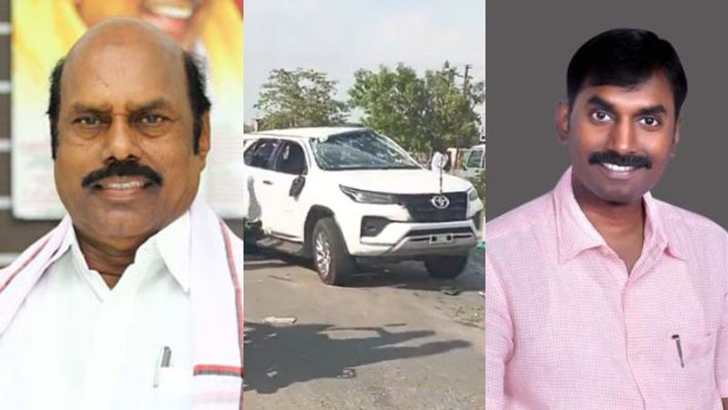 Minister Ev Velu's son Kampan met with an accident : அமைச்சர் எ.வ.வேலு ...