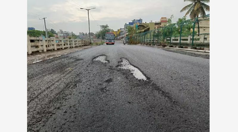Bengaluru-Mysuru highway exposed: Heavy rainfall reveals poor ...