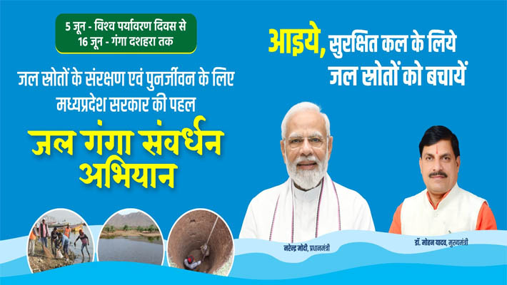 MP में आज से शुरू होगा जल गंगा संवर्धन अभियान, पर्यावरण दिवस पर CM मोहन ...