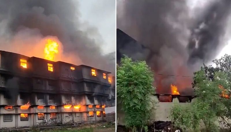 Mumbai: Massive fire breaks out at diaper factory in Bhiwandi; WATCH ...