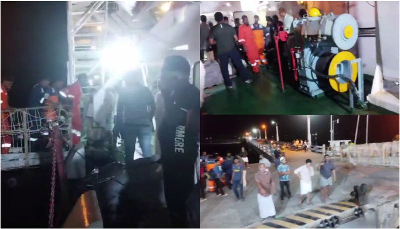 Kochi - Lakshadweep Ship Stuck in Agatti കൊച്ചിയിൽ നിന്നും ലക്ഷദ്വീപിലേക്ക് പോയ കപ്പൽ അഗത്തിയി ...