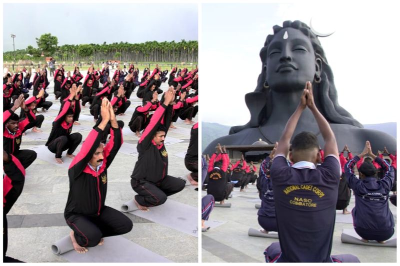 International Yoga Day: ஈஷாவில் ஆதியோகி முன்பு நூற்றுக்கணக்கான CRPF வீரர்கள் யோகா செய்து அசத்தல் ...