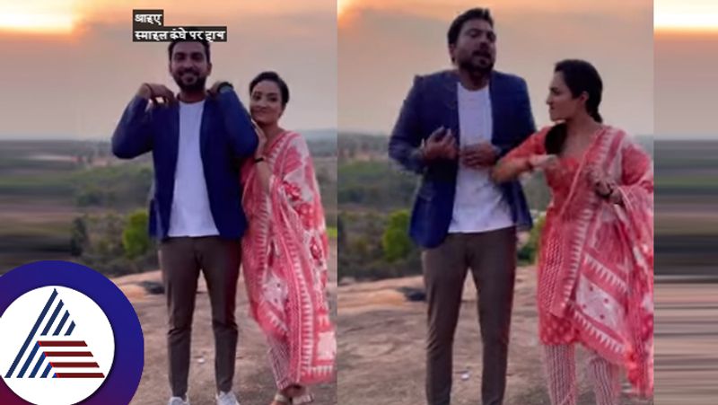 Seeta of Seeta Rama left the photo shoot: ಹೆಗಲ ಮೇಲೆ ಕೈ ಹಾಕದ ರಾಮ್ ಮೇಲೆ ಮುನಿಸುಕೊಂಡು ಸೀತಾ ಹೊಟ್ಟೆ ...