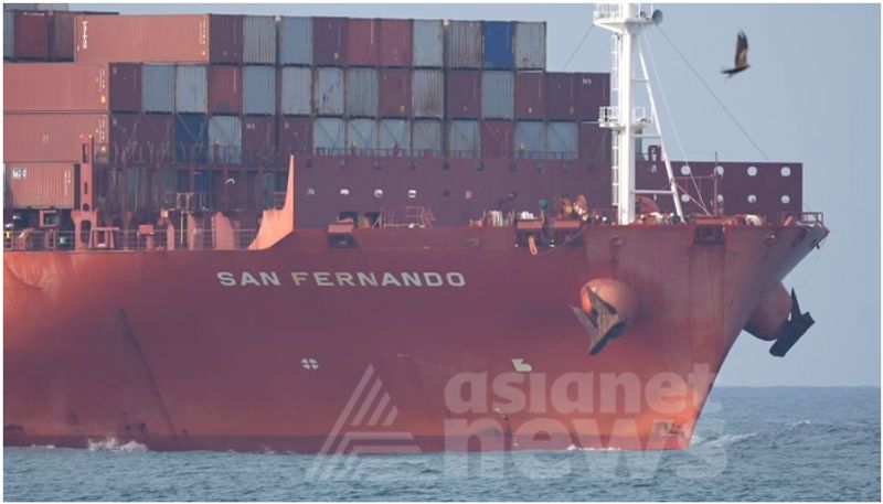 First container Mothership San Fernando in Vizhinjam international ...