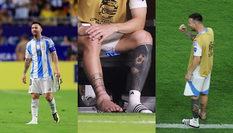 Watch Lionel Messi celebrating Argentina win amid leg injury in Copa ...