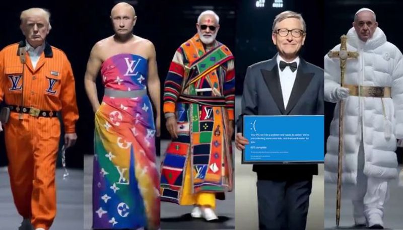 AI Fashion Showನಲ್ಲಿ world leaders ramp walk ಸಖತ್ ಸ್ಟೈಲಿಶ್ ಲುಕ್‌ನಲ್ಲಿ ...