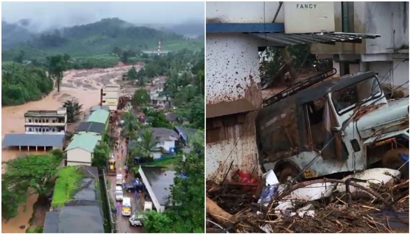 Wayanad landslides - Many people were trapped on top of the mountain in ...