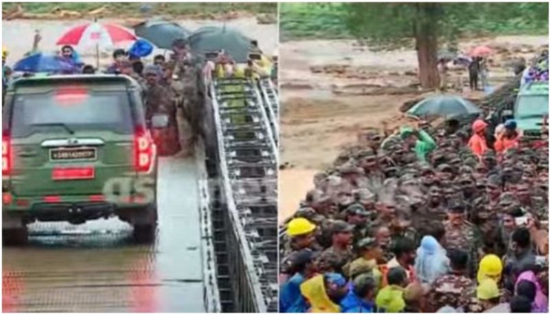 Wayanad landslides Indian Army completed Construction of Bailey Bridge ...
