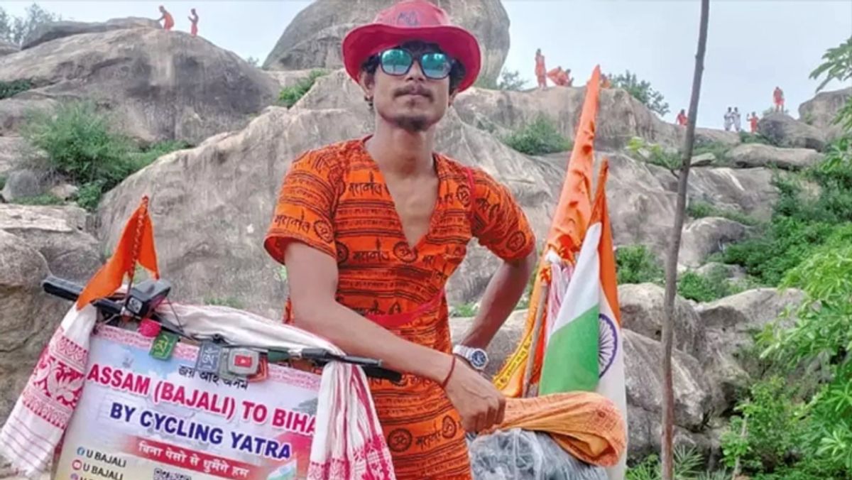 Assam: Young man cycles 1100 km in 5 days to raise awareness about air ...