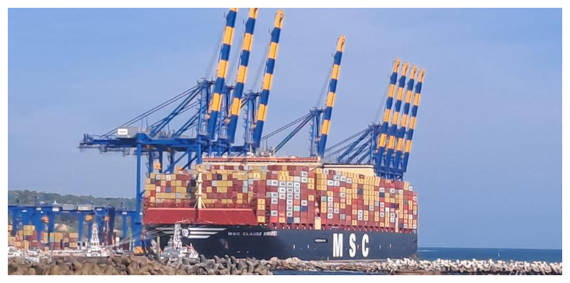 MSC Claude Girardet reaches Vizhinjam international seaport ഇന്ത്യയി ...