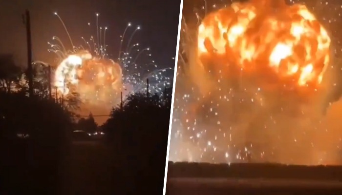 Ukrainian drone strike triggers explosion at Russian military site near ...