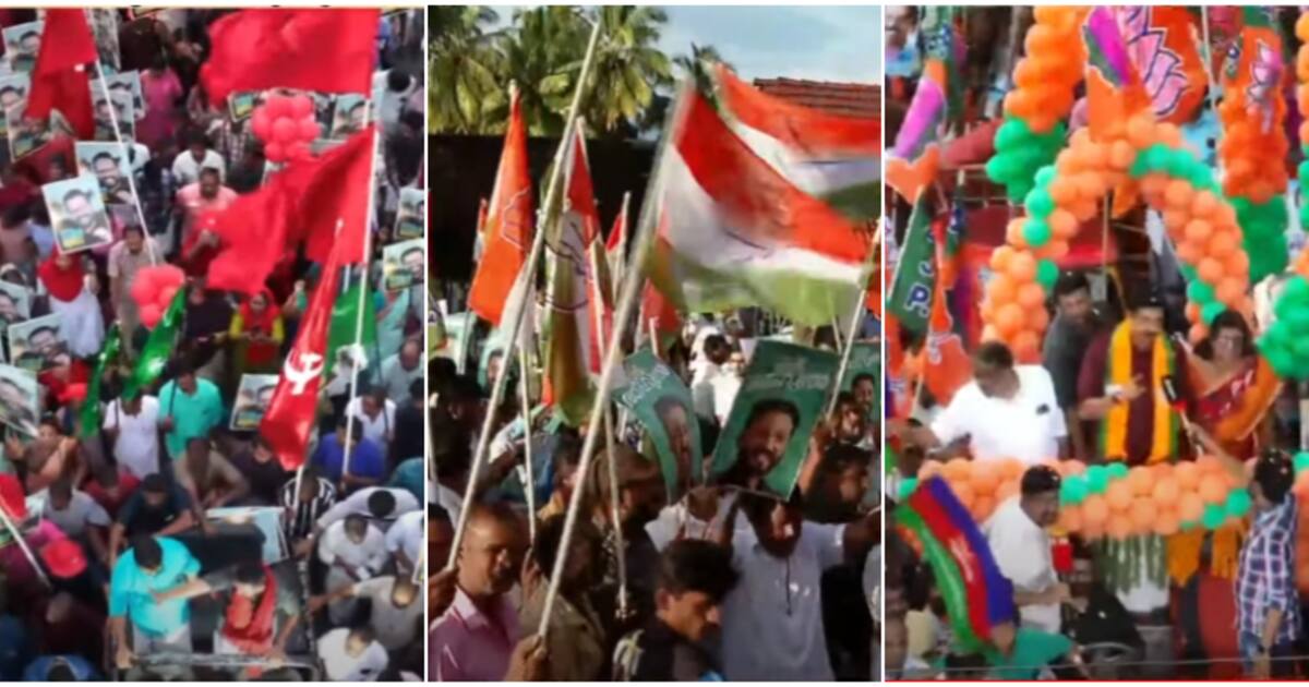 Bypoll heats up in Kerala's Palakkad; LDF, UDF, NDA engage in ... Bypoll heats up in Kerala's Palakkad; LDF, UDF, NDA engage in ...
