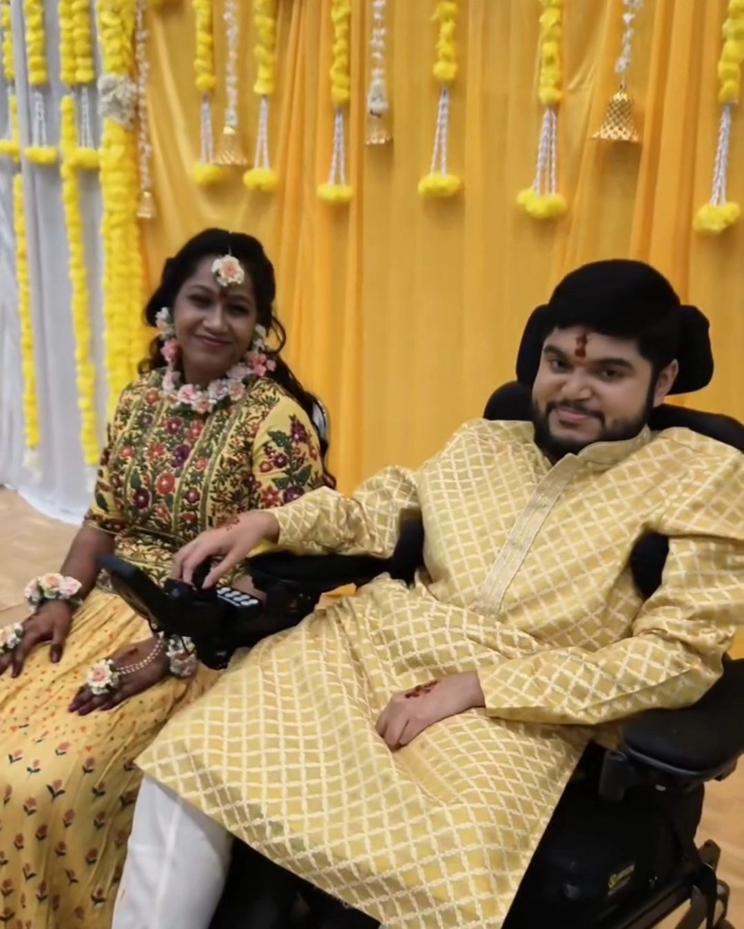 Actor Napoleon son wedding Dhanoosh and Akshaya Haldi Function Photos ...