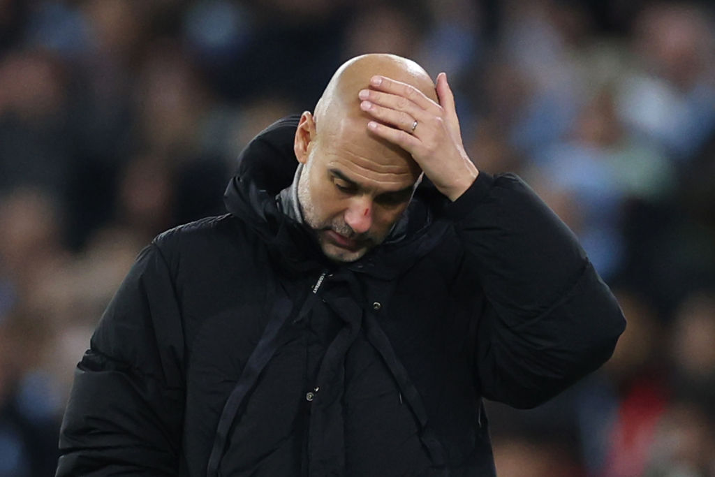 'Want to hurt myself': Guardiola quips about cut on his nose after Man ...
