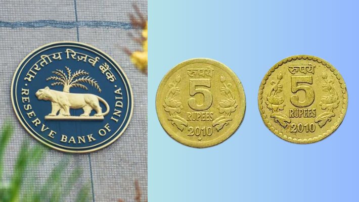 RBI discontinues specific Rs 5 coins from circulation: Here's Why ...