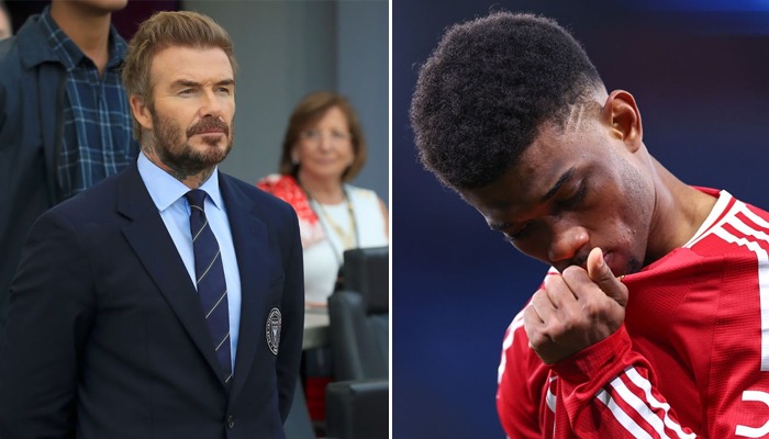 David Beckham fires subtle dig at Man United players after Ruben Amorim's side bags derby win at ...