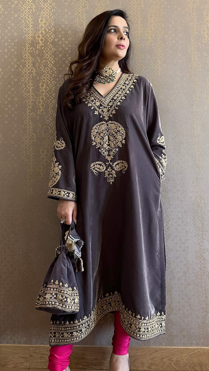 Trendy Kashmiri Phiran Designs for Chillai Kalan Winter: ಸ್ಟೈಲ್ ...