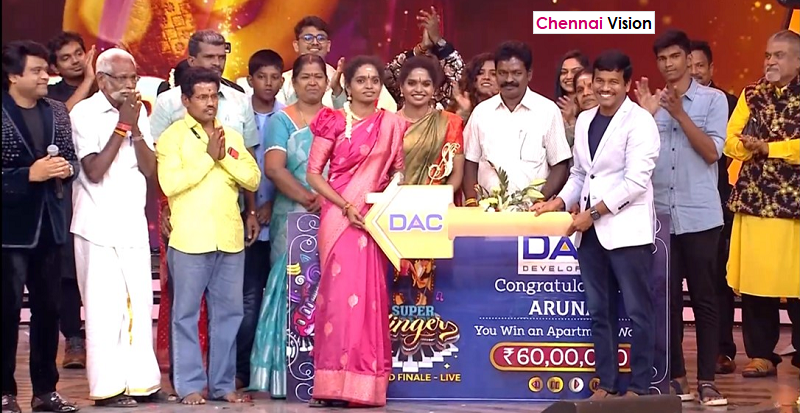Super Singer Season 9 Title Winner Aruna Sivaya : 15 லட்சம் வரி ...