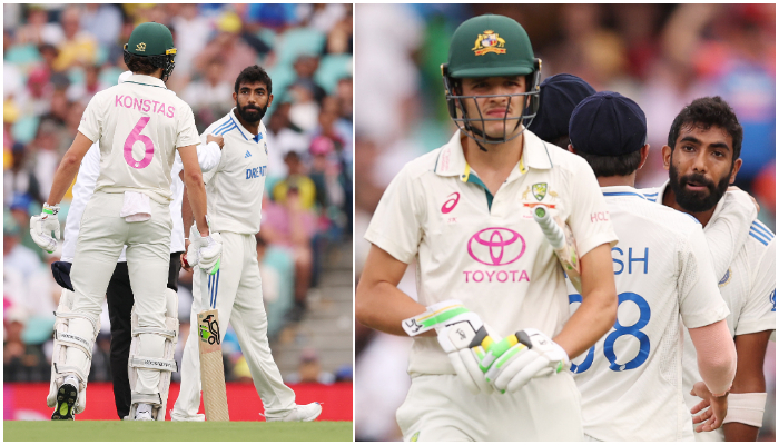 Bumrrah vs Konstas എന്താ നിന്റെ പ്രശ്‌നം? കലിപ്പന്‍ ബുമ്ര! കോണ് ...