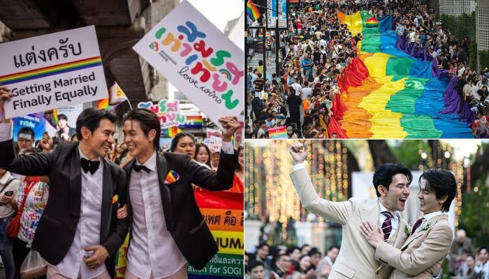 Thailand legalises same-sex marriage: Thousands of LGBTQ+ couples say ...