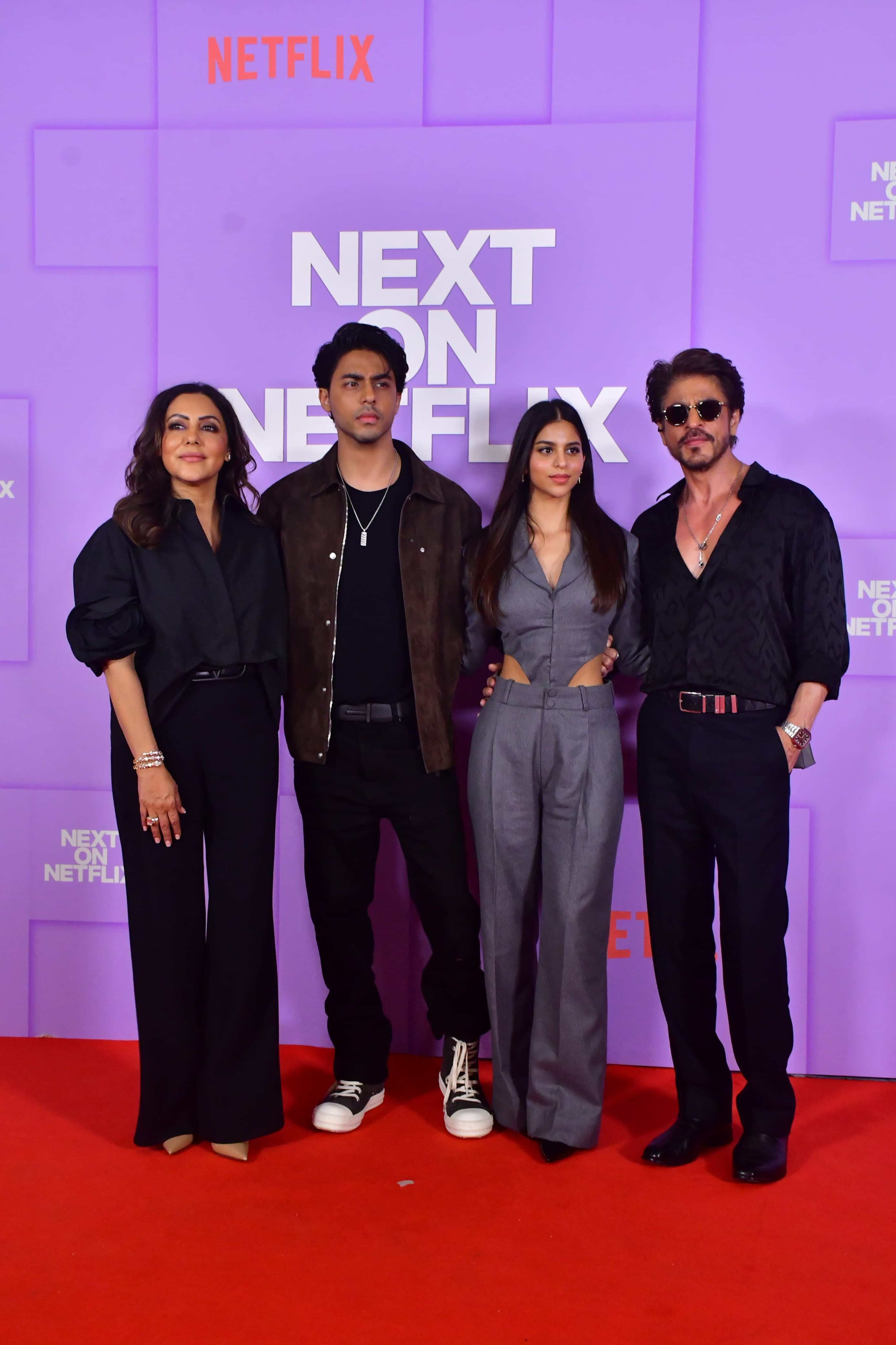 PHOTOS: Shah Rukh Khan, Aryan Khan, and their family attended a Netflix ...