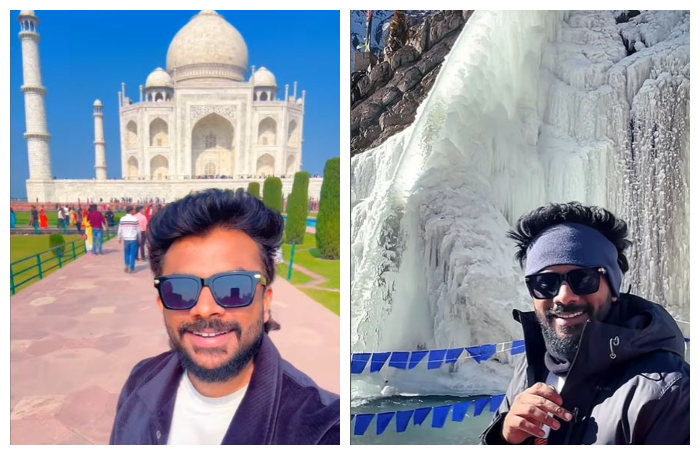 Rapper Chandan Shetty is in front of Love Symbol Taj Mahal: ತಾಜ್‌ಮಹಲ್ ...