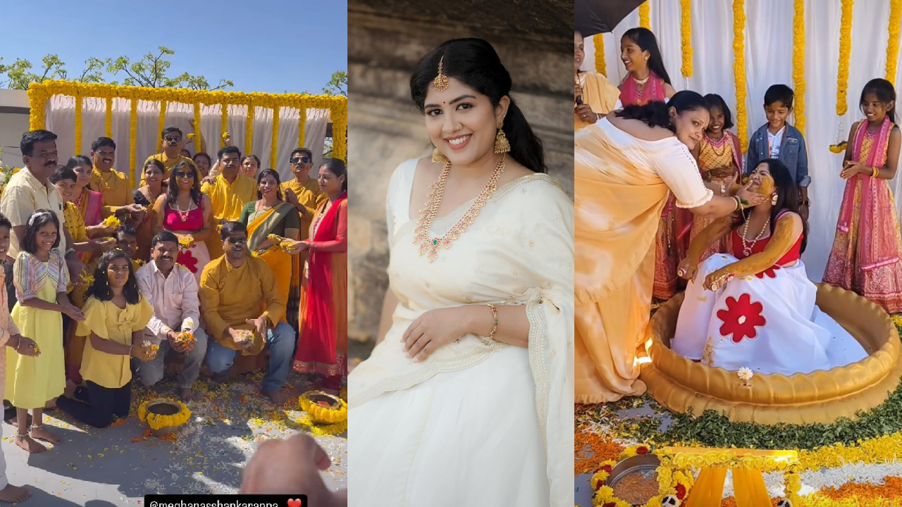 Seetha Rama Actress Meghana Shankarappa's Haldi Ceremony | ರಿಯಲ್‌ ಲೈಫ್ ...