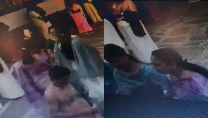 women thief snatch gold chain from elderly woman temple festival in ...