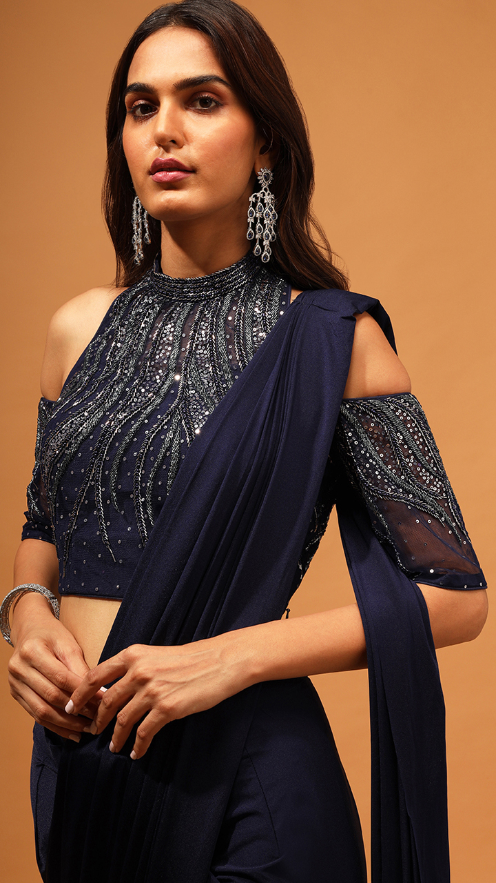 Trending Cold Shoulder Blouse Designs for Weddings: ಅಕ್ಕನ/ ಅಣ್ಣನ ...