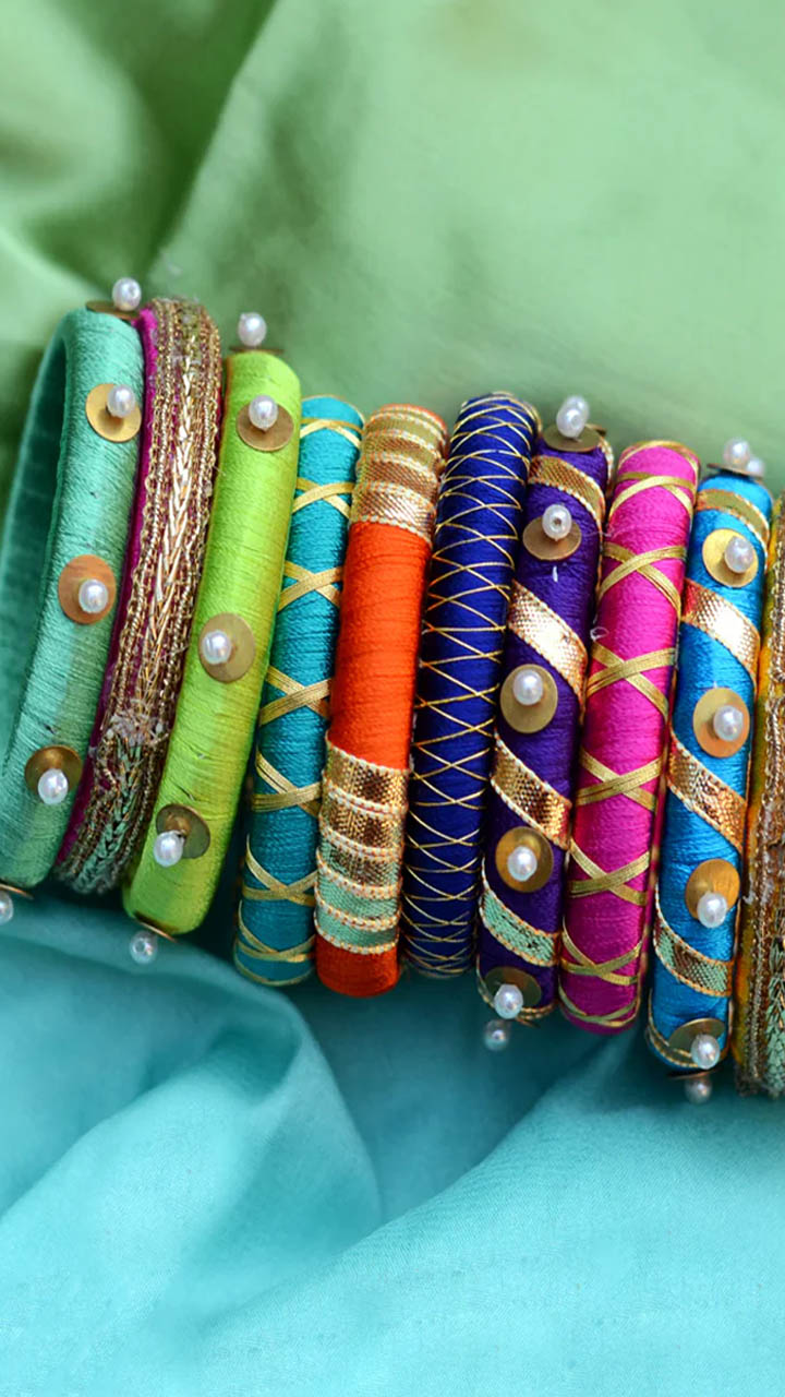 सास+जेठानी दोनों बैठेंगी नजरें गड़ाए, पहनें 7 Gota Patti Bangles Set ...
