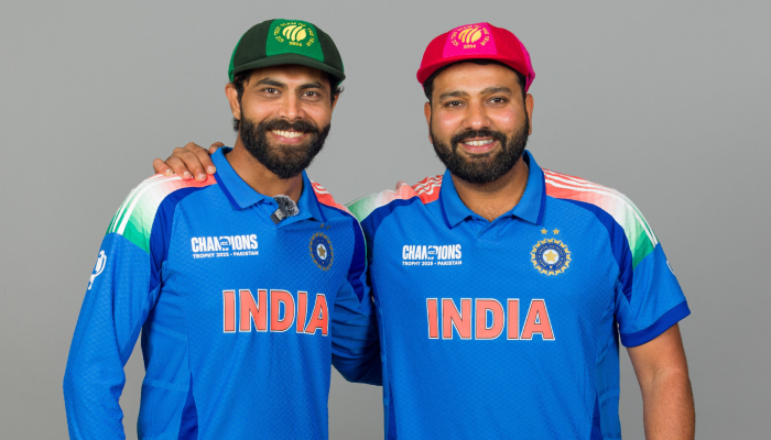 Rohit And Pandya Are Wears Pinks Caps,Ravindra Jadeja wears Green ...
