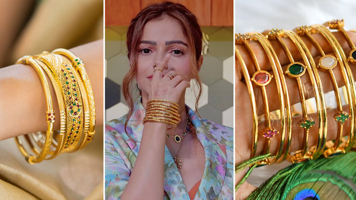 100 साल चलेंगी Gold Chudi, बहु को पहनाएं 8 Designs | Gold Bangles Chudi ...