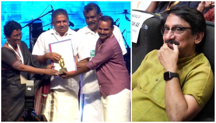 Chief secretary and husband at TV award venue ടി.വി അവാർഡ് ദാന ചടങ്ങി ...